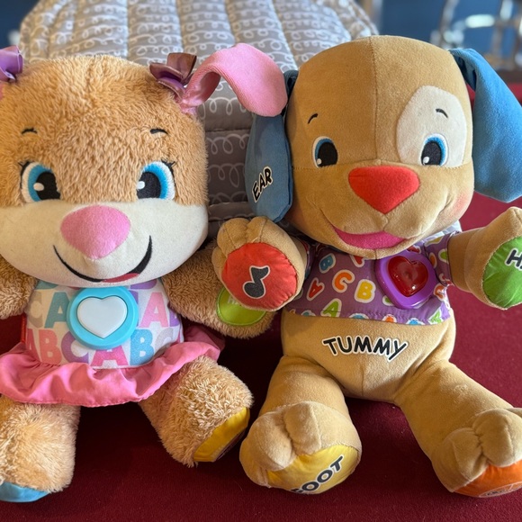 Fisher-Price | Toys | Fisher Price Interactive Plush Animal Duo | Poshmark